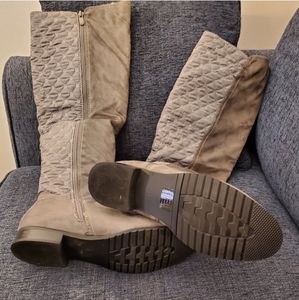 Checklist | Shoes | Checklist Gray Faux Suede Boots | Poshmark